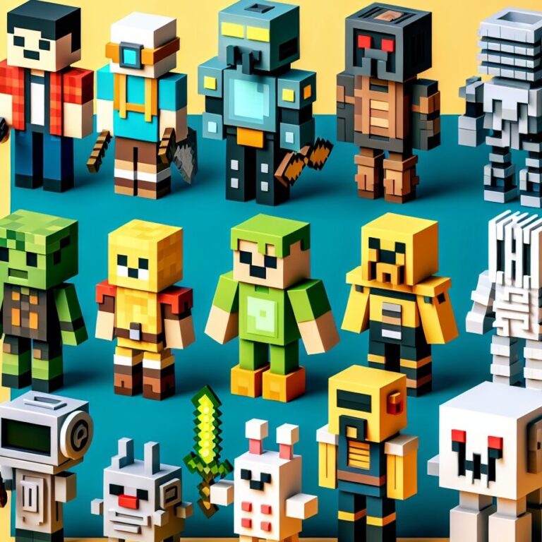 Imprimir personajes de Minecraft: Descarga gratuita de modelos y ...