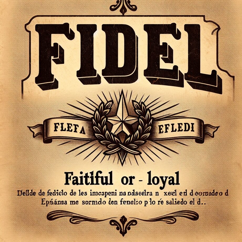 que significa el nombre de fidel - Educatics